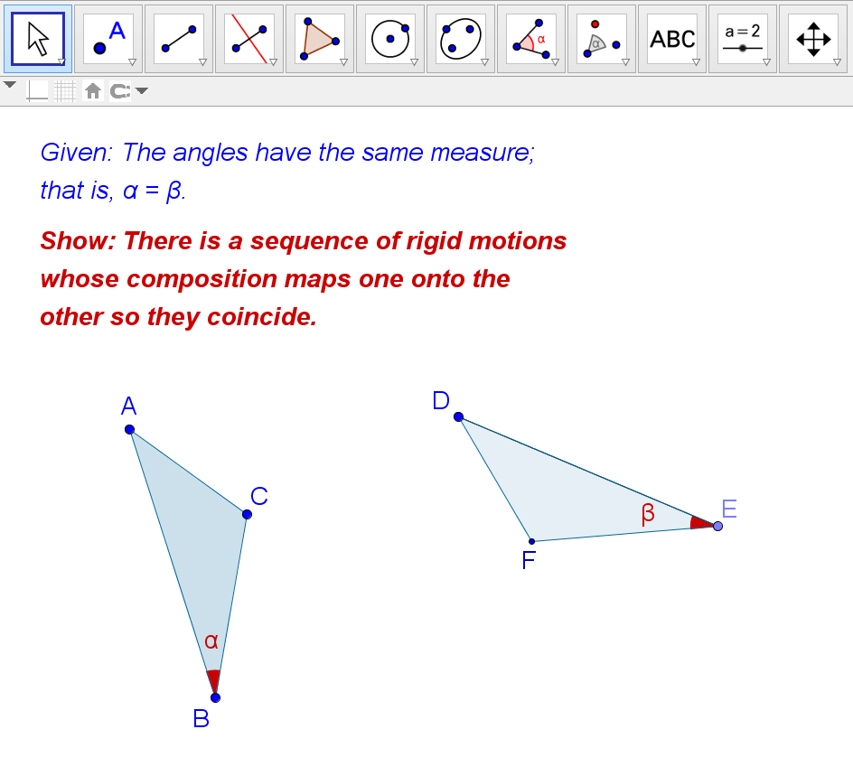 Congruence in Terms of Rigid Motions