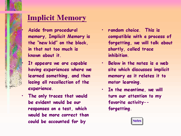 Pap Crociera Gettone Implicit Memory Meaning Enciclopedia Propriet Pietra
